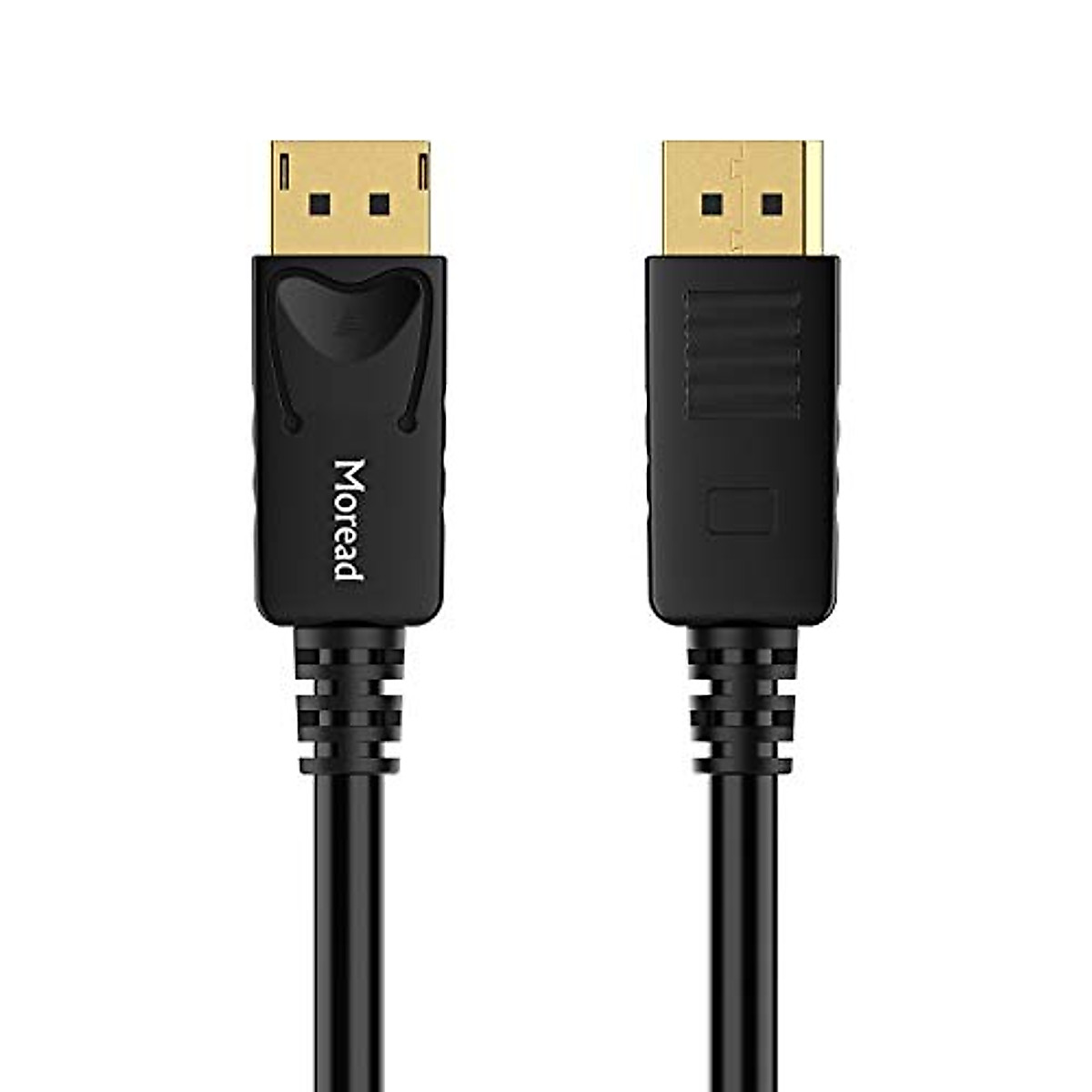 Moread DisplayPort to DisplayPort Cable, 6 Feet, Gold-Plated Display Port Cable (4K@60Hz, 2K@144Hz) DP Cable Compatible with Computer, Desktop, Laptop, PC, Monitor, Projector - Black