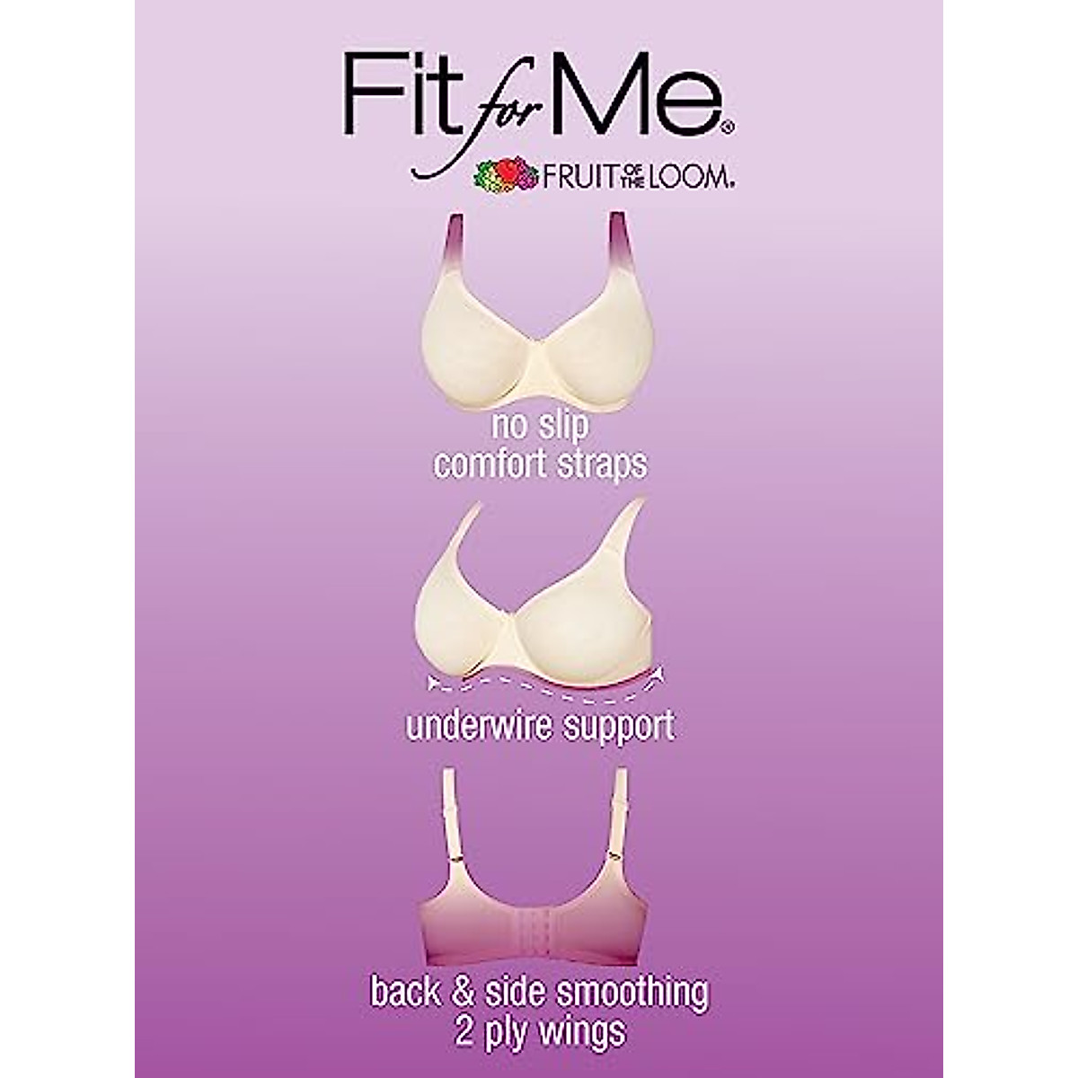 Fruit of the Loom Women's Plus-Size Cotton Unlined Underwire Bra, Sand, 38G