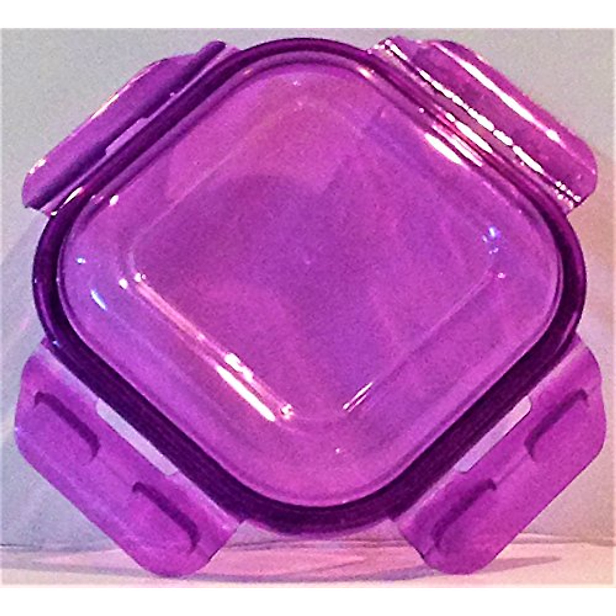 Surefresh 6.75 Cups (54 fl oz) Container and Purple Clip Lock Closure (2 Pack)