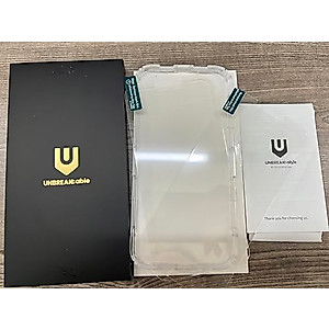 UNBREAKcable Screen Protector for iPhone 13 Pro Max/14 Plus [2-Pack] [Double Defence] [99.99% Clear] [Easy Installation] [9H Hardness] [Bubble Free] Tempered Glass for Apple iPhone 13 Pro Max - 6.7''