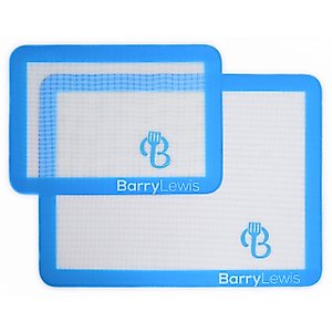 Barry Lewis Silicone Baking Mats - Non-Stick Sheet Mats - Set of 2 (15.75" x 11.75" Inches) & (11.75" x 8.25" inches)