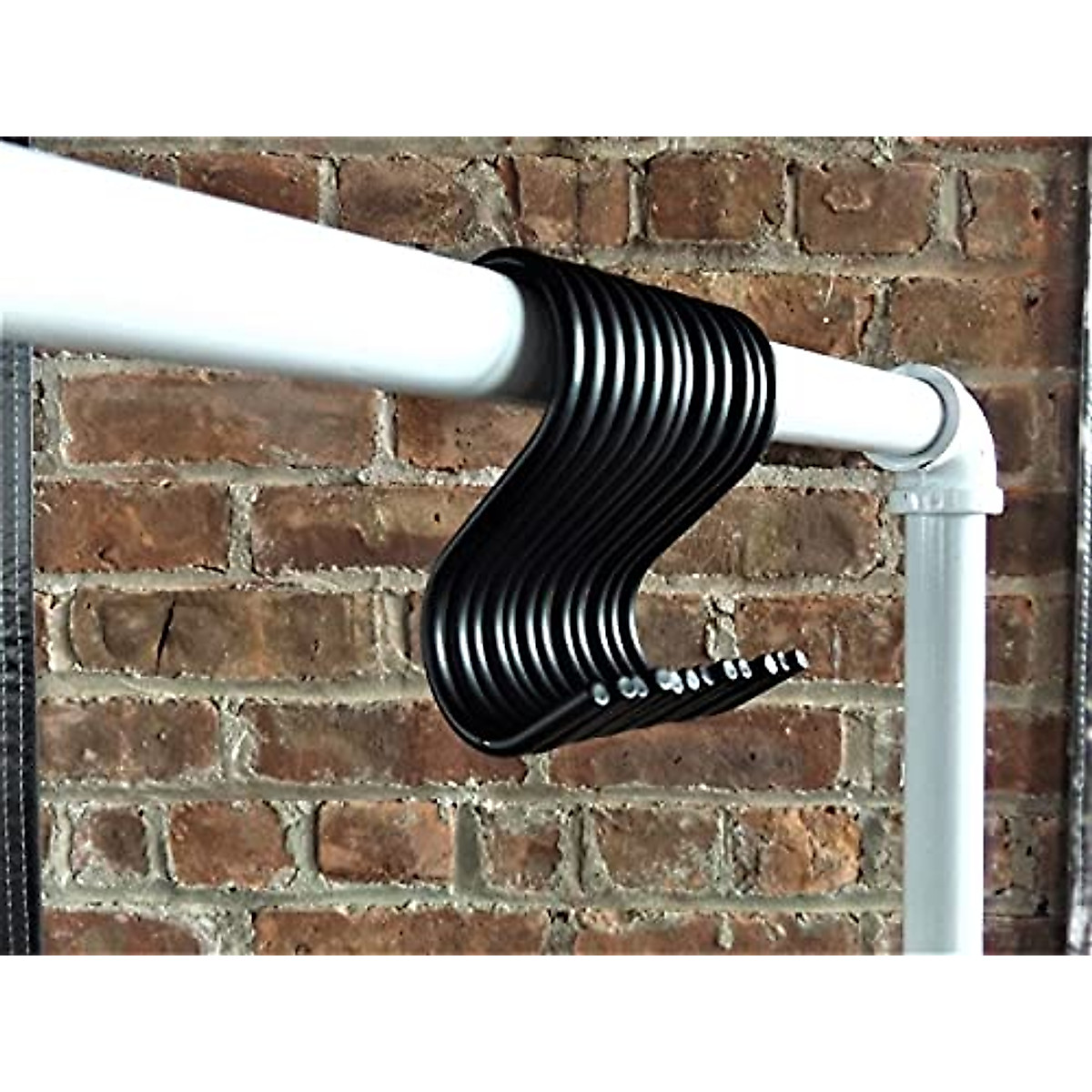 NAHANCO 4" Heavy Duty Steel S-Hook Hanger, Black - 12/Carton