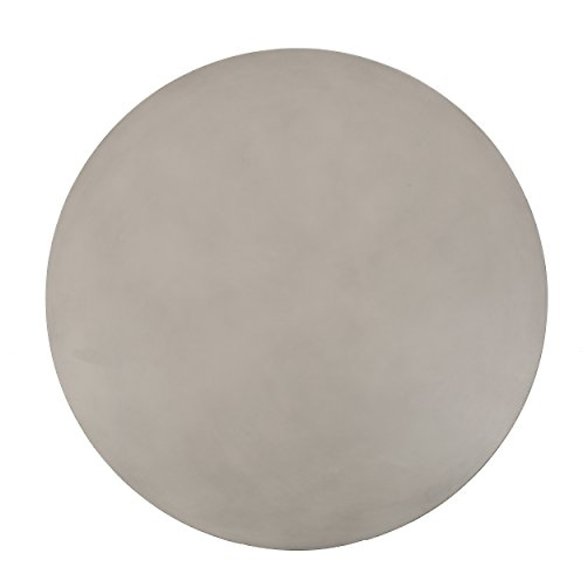 Christopher Knight Home Teague Light Weight Concrete Circular Dining Table with Iron Cross Pedestal Base, White / Black