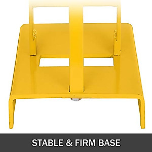 Happybuy 14 inches Yellow Lawn Mower Blade Sharpener Grinder Motor NOT Included Garden Blade Sharpener Adjustable Ring Rust 30°Angle