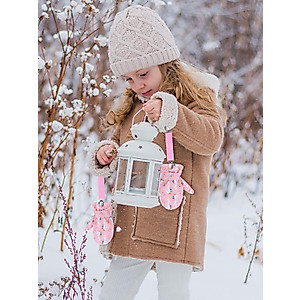 Century Star Elastic Mitten Clips for Toddlers Glove Clips for Kids Babys Adults Winter Boys Girls Mitten Clips 2 Pairs Black One Size