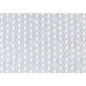 Splash Home Order Bathtub Mat Non-Slip, Shower Mat with 112 Suction Cups and Drain Holes Bath Mat for Tub, 27 L x 14 W Inches, Machine Washable, PVC - Clear