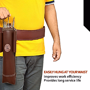 Heavy Duty Leather Welding Rod Holder/Electrode | Welding Rod Pouch/Bag Reinforced Bottom