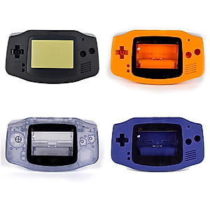 Replacement Full Housing Shell Case Cover Button Set for Nintendo Gameboy Advance GBA Controller (Purple)