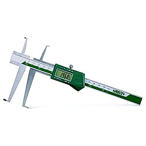 INSIZE 1176-150 Electronic Inside Groove Caliper, Upper Jaw 35-6" 9-150 mm Lower Jaw 59-6" 15-150 mm