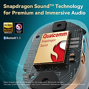 EarFun Free Pro 3 Noise Cancelling Wireless Earbuds, Hi-Res Sound, Snapdragon Sound with Qualcomm aptX™ Adaptive, 6 Mics ENC, Bluetooth 5.3 Earbuds, Multipoint Connection, Custom App, Wireless Charge