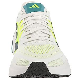 adidas Men's Questar 2 Sneaker, White/Arctic Night/Lucid Lemon, 10