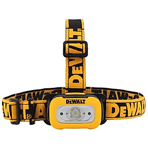 DEWALT Headlamp for Jobsite, 200 Lumen (DWHT81424), Yellow