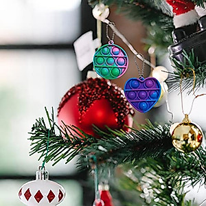 JHXXXL 30Pack Party Favor,1.96''Mini Pop Fidgte pop Keychian Bulk Pop Fidget Pack for Kids Teens ,Stocking Stuffers Birthday Party Supplies ,School ,Goodie Bags Fillers,Prizes ,Students Gifts