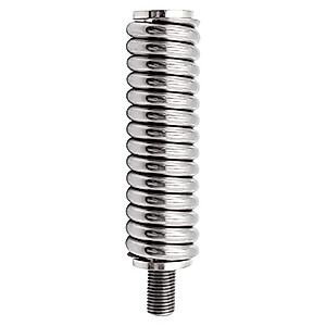 SS-3H CB Antenna Spring Mount - Heavy Duty Stainless Steel Antenna Electronics Spring to Fit for Mobile/in-Vehicle CB Radio Antenna Mount up to 60" Long and 3/8" - 24 Threads.