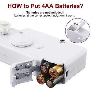 Mini Portable Handheld Sewing Machine Cordless Stitching Kit with Tape Measure - Comfortable & Easy to Use for Kids/Beginners - Quick Repairing & Suitable for Home Travel Use