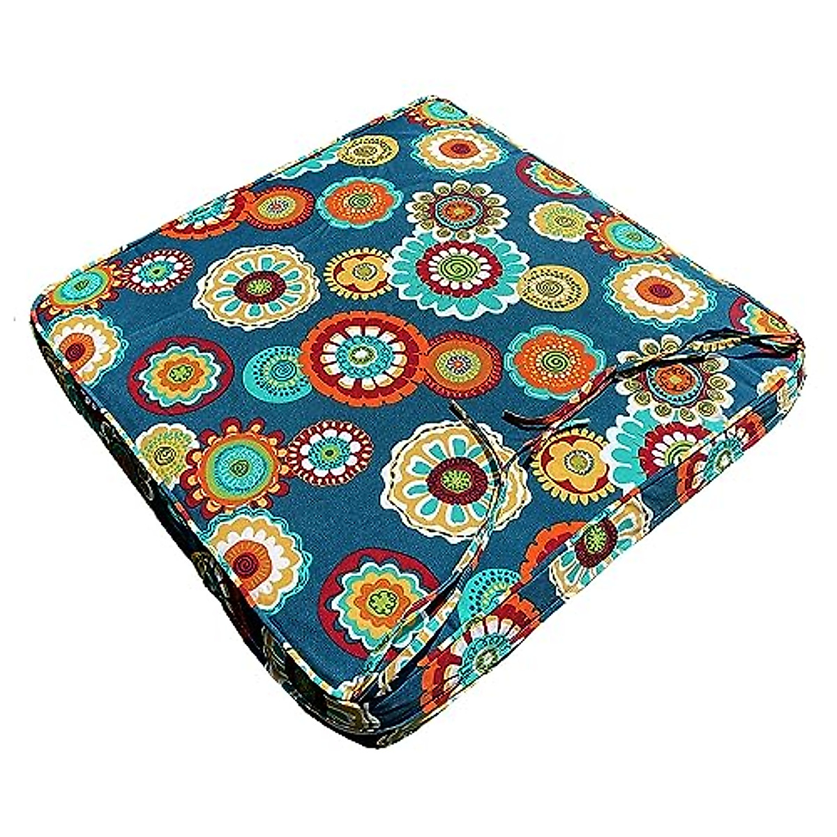 BELLRINO Outdoor Waterproof Patio Cushion Covers 24" X 22" X 4" Set of 4 Replacement Slipcovers Decorative Cushion Cover for Chair Seat Garden Bench Porch Couch P003-24X22X4-4PC Cover ONLY