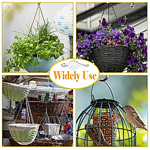 Adjustable Plant Pulley Hanger-2 Pack, Plant Pulley Retractable Hanger, Pully Hook for Hanging Garden Basket Pots, Bird Feeder Pulley Hanger for Hanging Plants Outdoor Heavy Duty