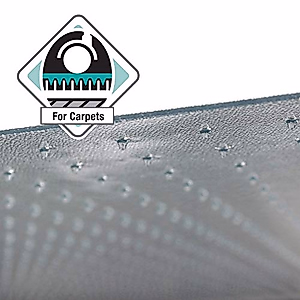 Floortex Polycarbonate XXL Office Mat 60" x 60" for All Pile Carpets