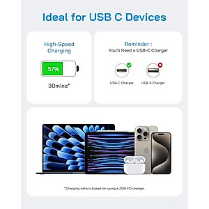 3 Pack i Phone 15 Charger Fast Charging, 20W USB C Charger Block with 6FT USB C i Phone 15 Charger Cable Compatible with Phone 15 Pro Max /15 Plus/,Pad Pro 12.9"/11",iPad Air 5th/4th 10.9"