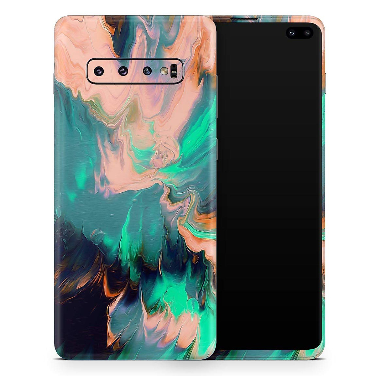 DesignSkinz Liquid Abstract Paint Remix V39 Protective Vinyl Decal Wrap Skin Cover Compatible with The Samsung Galaxy S20 (Screen Trim & Back Glass Skin)