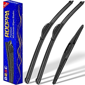3 wipers Replacement for 2005-2022 Honda Odyssey, Windshield Wiper Blades Original Equipment Replacement - 26"/22"/16" (Set of 3) U/J HOOK