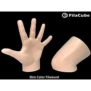 Skin/Flesh PLA 3D Printer 1.75mm Filament 1kg - FilaCube PLA 2 Light Skin Color Tone 1.75 mm 1 kg 3D Printing Plastic Filament Supply for Human Organ Model Body Girl Toy epidermis [Made in USA]