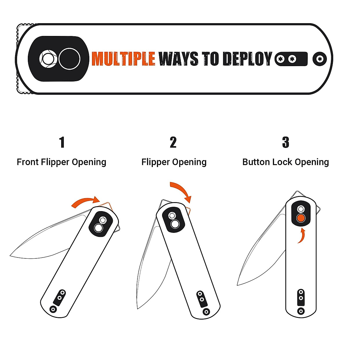 Vosteed Corgi Pup Small Flipper Pocket Knife for Men Women Gifts, 2.37" 14C28N Blade EDC Folding Knife, Patented Trek Lock Gentleman's Pocket Knife with Clip - Micarta Handle with Titanium Insert