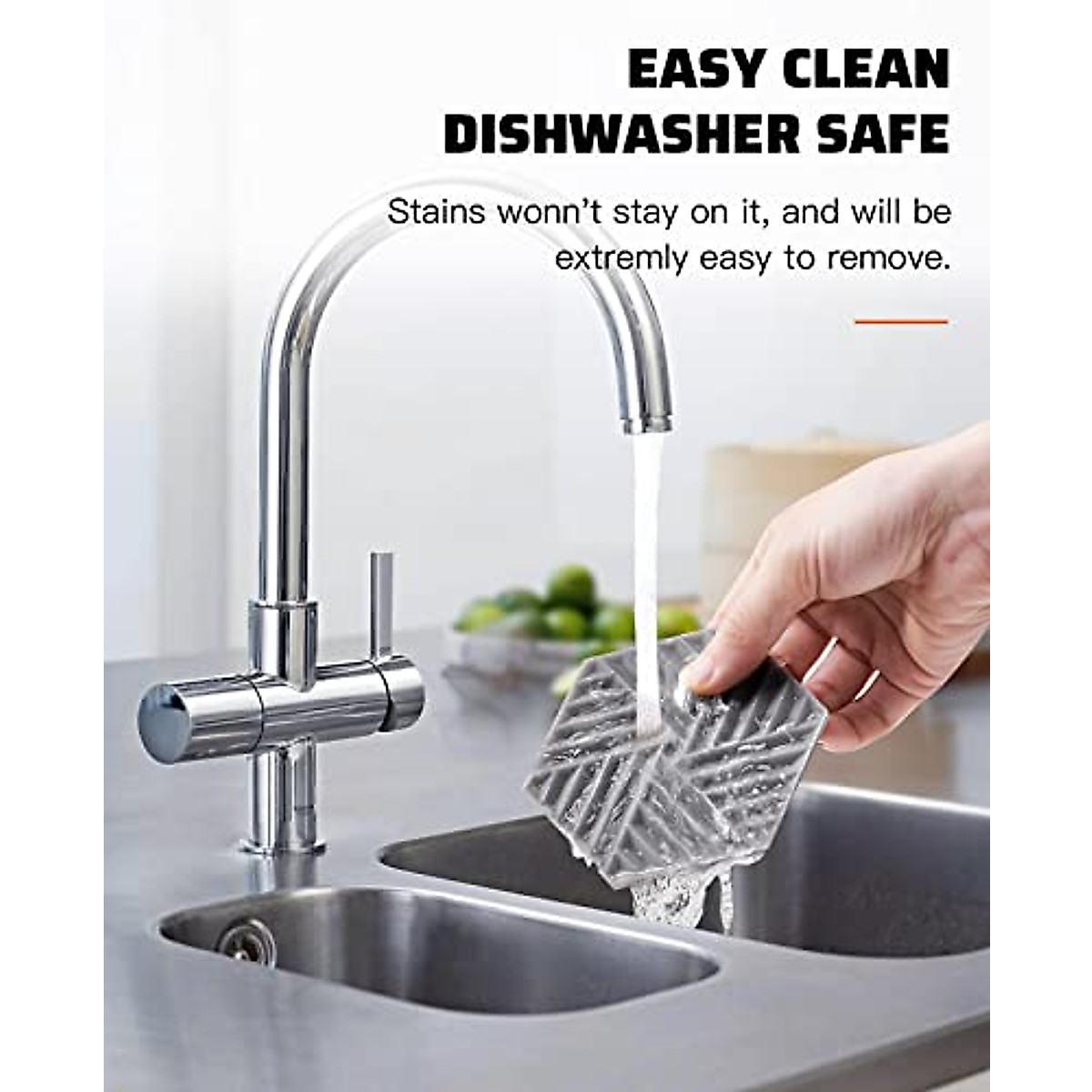 Dirani Design Colorée Coasters(Ocean Blue) for Drinks, Coffee Table Cute Silicone Non Absorbent Outdoor Modern Hexagon Cup Cool Farmhouse, Dishwasher Safe, House Warming Gifts New Home