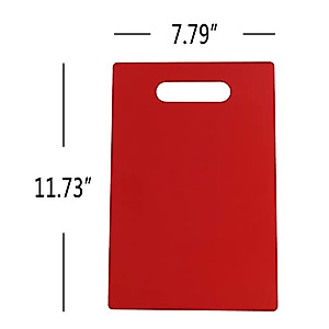 Lesbin 4-Piece Small Plastic Cutting Board with Handles