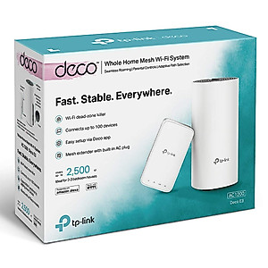 TP-Link Deco E3(2-Pack) AC1200 Whole Home Mesh WiFi System (Renewed)