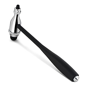 Tromner Reflex Hammer Neurological Medical Tool with Built-in Brush for Cutaneous and Superficial Responses — Light Percussion Reflex Hammer Medical Tool for Reflex Testing