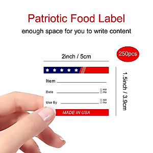 Dissolvable Food Labela Roll 1.5"x2" Freezer Labels for Containers Mason Jar Canning Canister Meal Prep Breast Milk Bottle Storage Waterproof Removable Kitchen Restaurant Stickers 250pcs