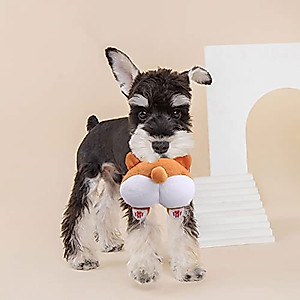 ROZKITCH Pet Dog Toys Corgi Cute Butt Shaped Plush Toy Squeaky Dog Toy, Stuffed Plush Puppy Dog Chew Toy for Small Medium Dogs
