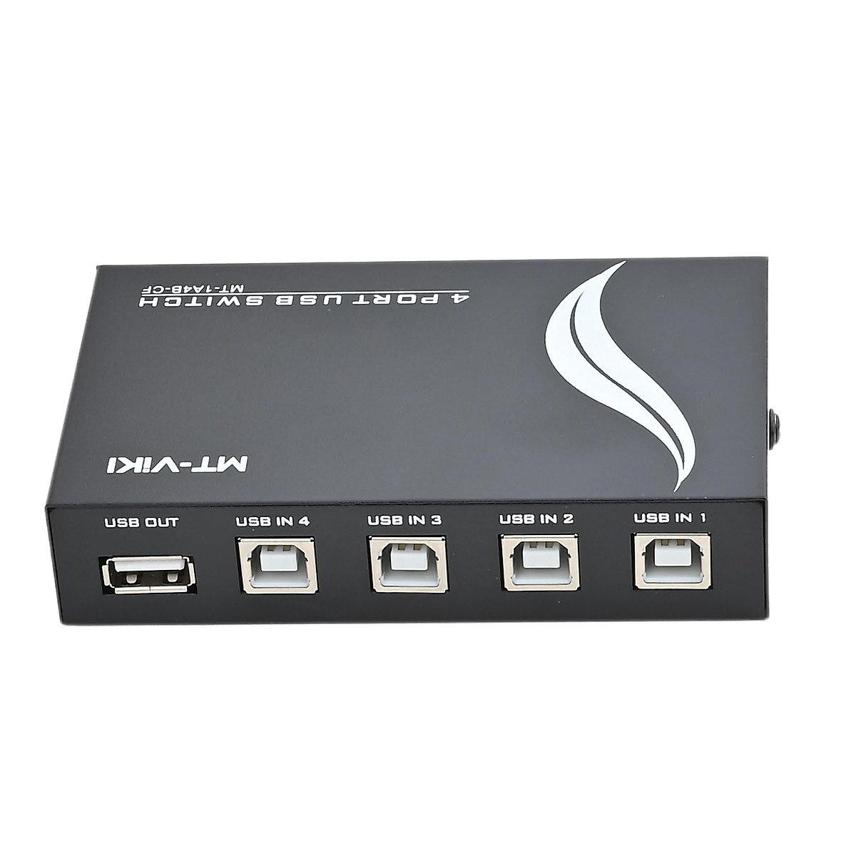 OLLGEN 4 Port USB 2.0 Sharing Manual Switch Box Hub 4 PCS Share Switcher 1 USB Device for Printer Scanner Camera Keyboard (4 Port)