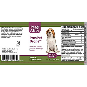 PetAlive PPRP001 ProsPet Drops for Pet Prostate Health, (60ml)