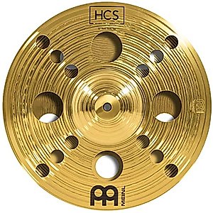 Meinl 12" Trash Stack Cymbal Pair with Holes - HCS Traditional Finish Brass for Drum Set, Made In Germany, 2-YEAR WARRANTY (HCS12TRS)