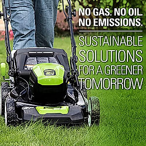 Greenworks Pro 80V 21-Inch Brushless Self-Propelled Lawn Mower 4.0Ah Battery and Charger Included, MO80L410
