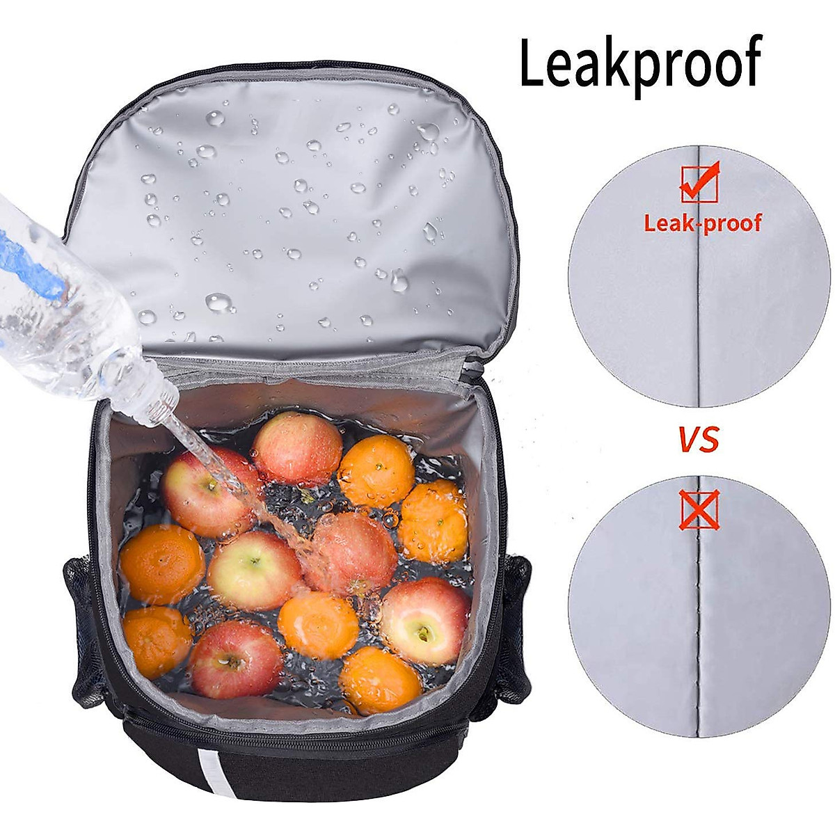 FORICH Backpack Cooler Leakproof Insulated Waterproof Backpack Cooler Bag, Lightweight Soft Beach Cooler Backpack for Men Women to Work Lunch Picnics Camping Hiking, 30 Cans