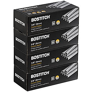 Bostitch B8 Staples 3/8 Inch PowerCrown Staples - Pack of 20,000 Staples