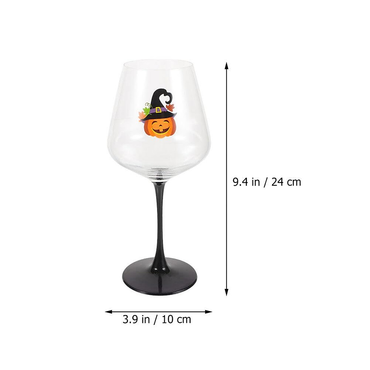 GANAZONO 2pcs Halloween Glass Cups Halloween Wine Goblet Halloween Cocktail Accessories Pudding Cups Halloween Drinking Glasses Halloween Wine Glasses Drinks Goblet Bat Style Water Cup