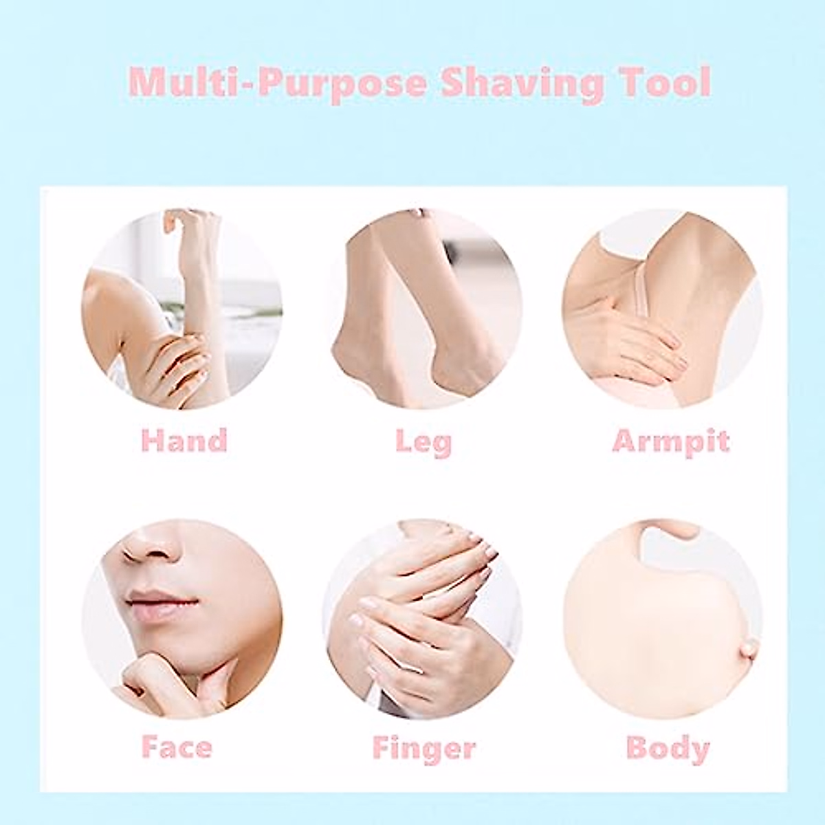 Dermaplane Razor, Folding Eyebrow Razor with Micro-Guard Blade, Face Razor for Women, Face Shaver, Multipurpose Dermaplaning Tool for Exfoliating, Touch-Up, Facial Hair Removal, Dermaplaning Razor, Multicolor, 3 Count