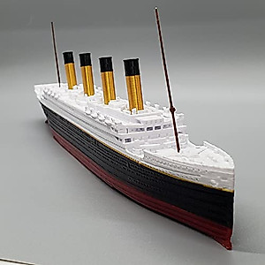 RMS Titanic Model - Highly Detailed Replica Historically Accurate No Assembly Required - 1 Foot in Length