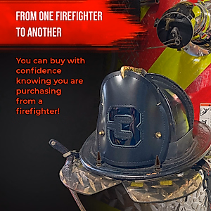 FD Supply Co. Firefighter Helmet Bourke Spikes - Fire Helmet Accessories for Flip Down Eye Shields - Firefighter Gifts for Men (Black)