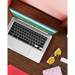 HP Chromebook 14 Laptop, Intel Celeron Processor, 4 GB RAM, 32 GB eMMC, 14” HD (1366 x 768), Display, Chrome OS, Webcam & Dual Mics, Work, School, Entertainment, Long Battery Life (14a-na0120nr, 2021)