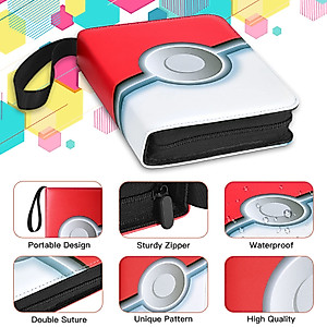 Trading Card Binder, Fits 400 Cards with 50 Removable Sleeves, Card Collector Album Holder (Classic for 400 Cards)