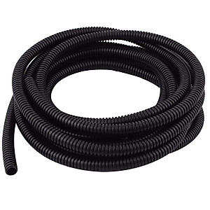 PIVBY 30 ft Dog Cat Cord Protector Wire Loom Tubing Protect Electric Wires Chewing from Rabbits, Cats and Other Pets - Efficiently manages Open Cables