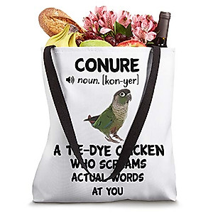 Funny Definition My Green Cheek Conure Parrot Lovers Gift Tote Bag