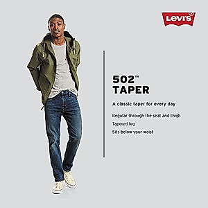 Levi's Men's 502 Taper Fit Jeans (Also Available in Big & Tall), Panda-Advanced Stretch, 32W x 29L