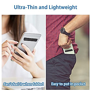 TIESOME Ultra-Thin Invisible Phone Kickstand, 2 Pack Adjustable Vertical Horizontal Placement Phone Stand Phone case Metal Kick Stand Compatible with Any Cellphone