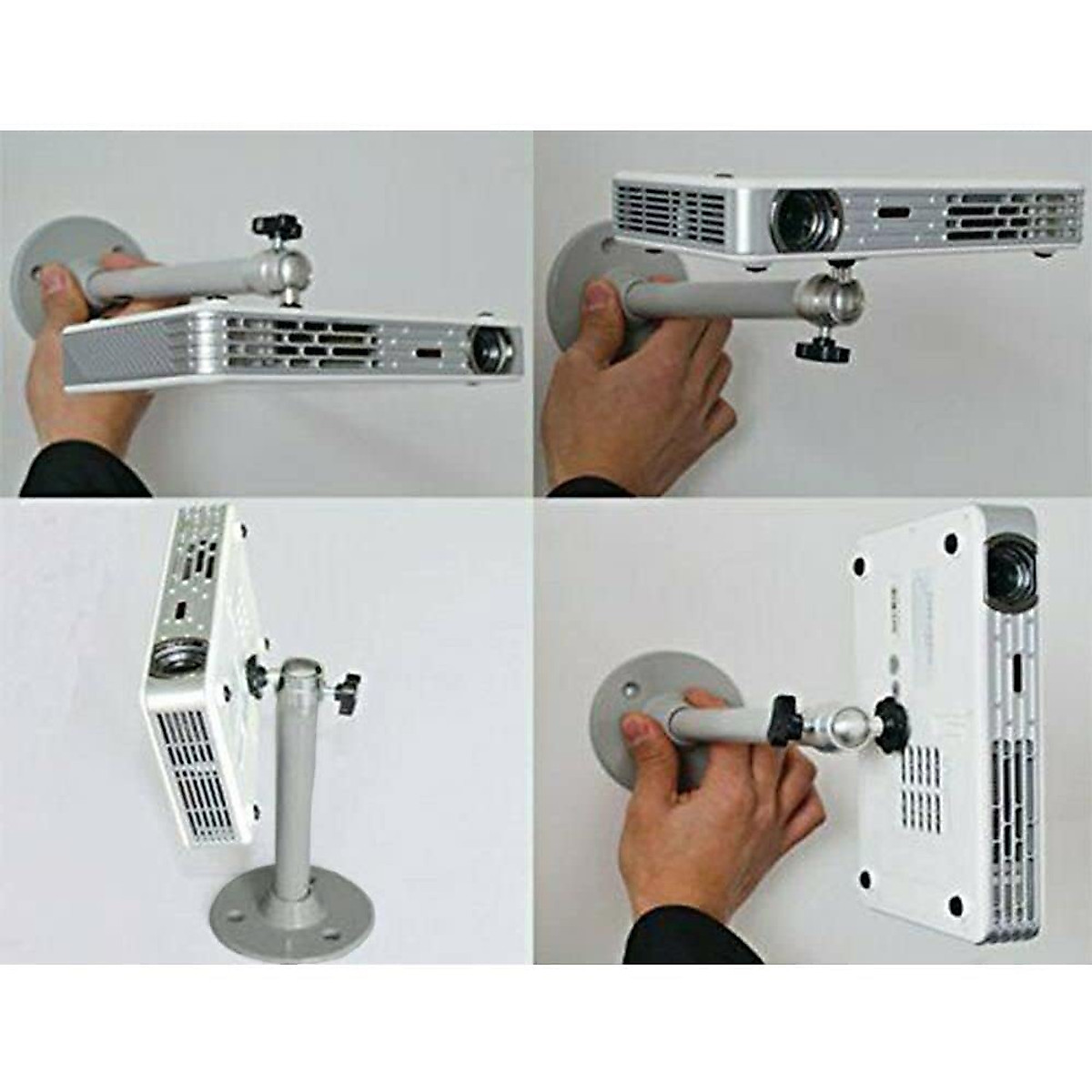 HomeSoGood 360° Universal Wall Ceiling Mount Bracket, Mini DLP LCD Video Projector Holder Stand